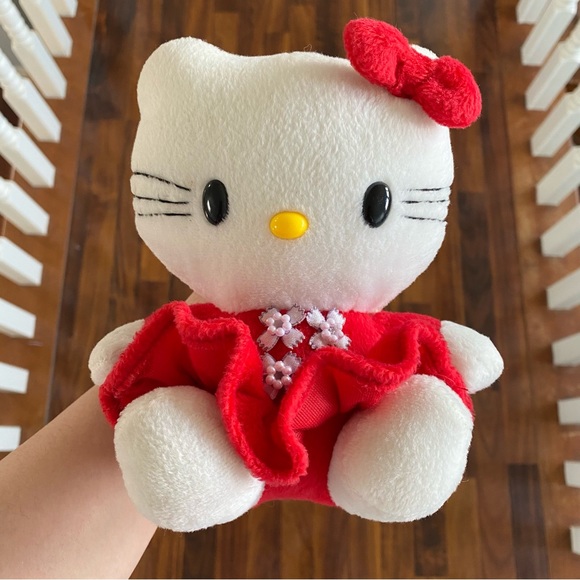 Sanrio | Toys | Sanrio Hello Kitty Red Dress Stuffed Animal Plush Toy ...